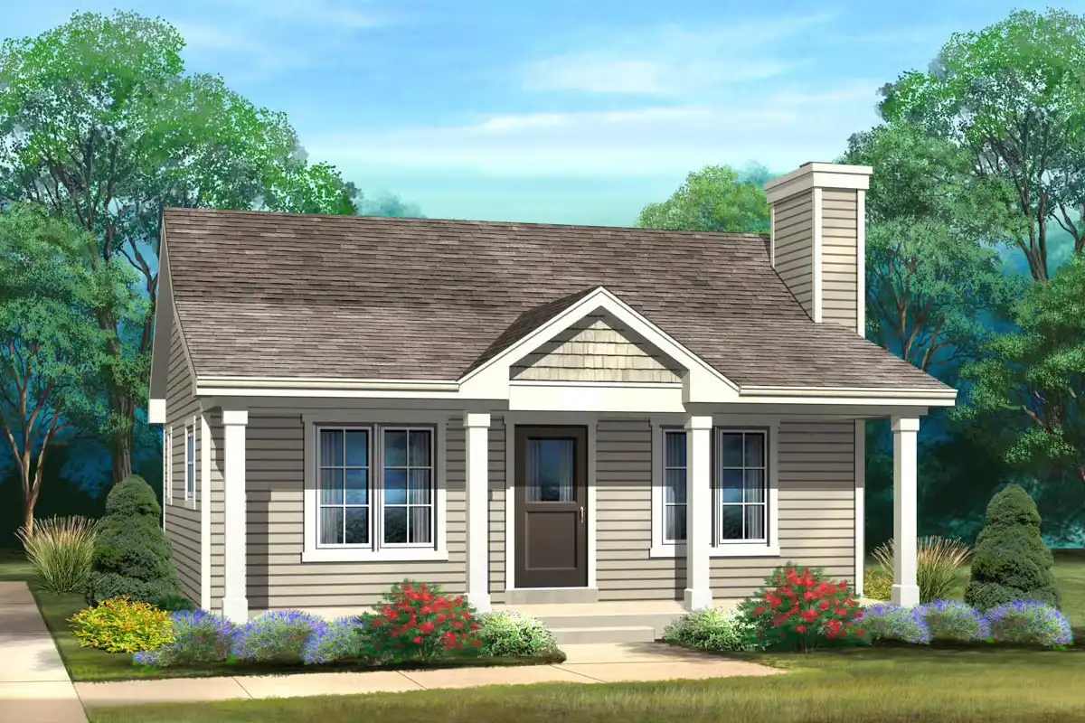 Tiny House with Cost-Sensitive Square Footprint (Floor Plans) - TheCostGuys