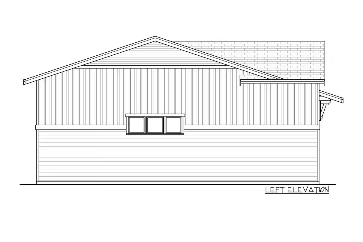 3-Bedroom Contemporary Farmhouse with RV Garage and Spacious Flex Room ...