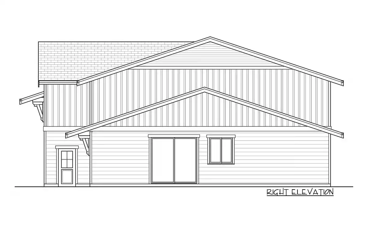 3-Bedroom Contemporary Farmhouse with RV Garage and Spacious Flex Room ...