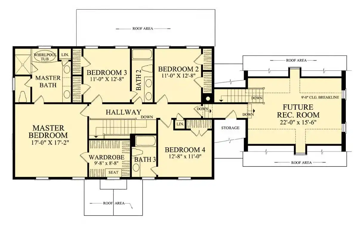 4-Bedroom Attractive Colonial Home (Floor Plans) - TheCostGuys