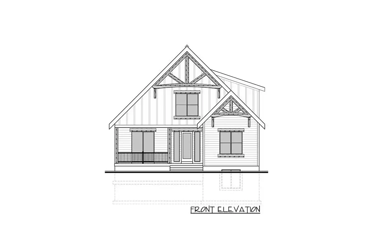 5-bedroom Craftsman with Lower Level Kitchenette (Floor Plans ...
