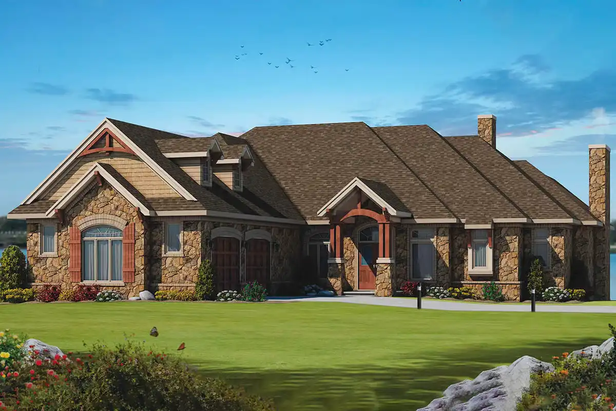 Spacious European Ranch with Main-level Owner's Suite and Walkout ...