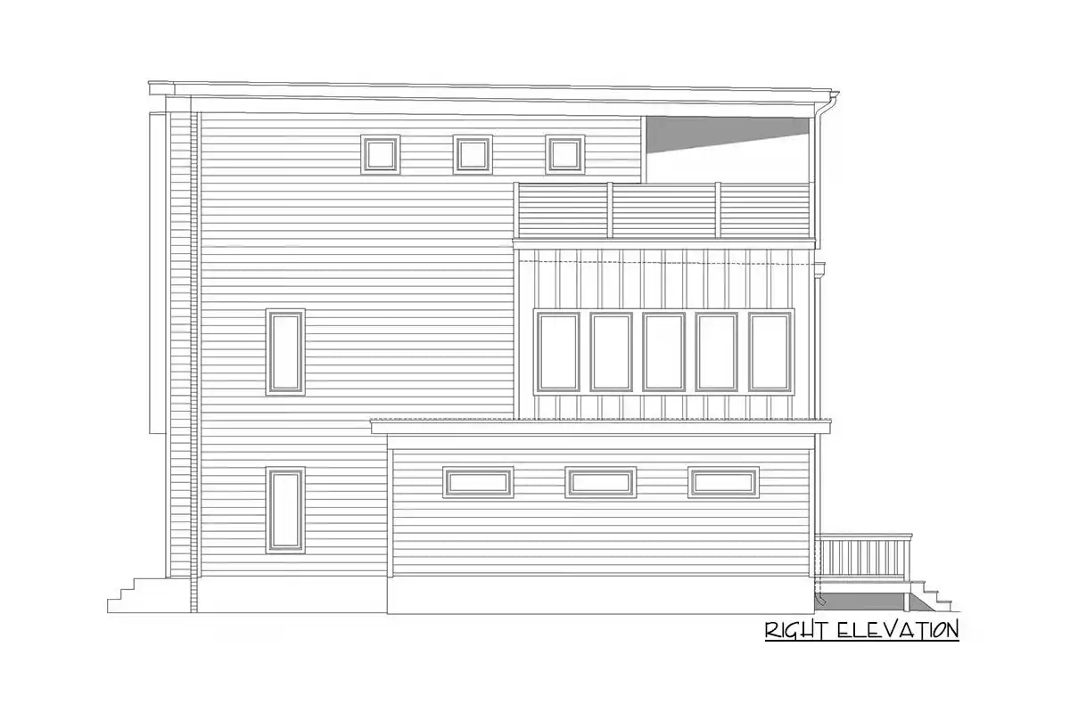3-Bedroom 3-Story Modern Home with Rooftop Deck (Floor Plans) - TheCostGuys