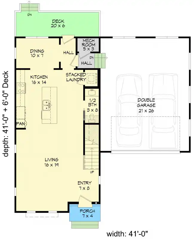 3-Bedroom 3-Story Modern Home with Rooftop Deck (Floor Plans) - TheCostGuys
