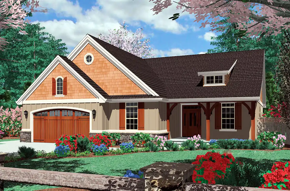 2-Bedroom Two Car Garage Cottage (Floor Plans) - TheCostGuys