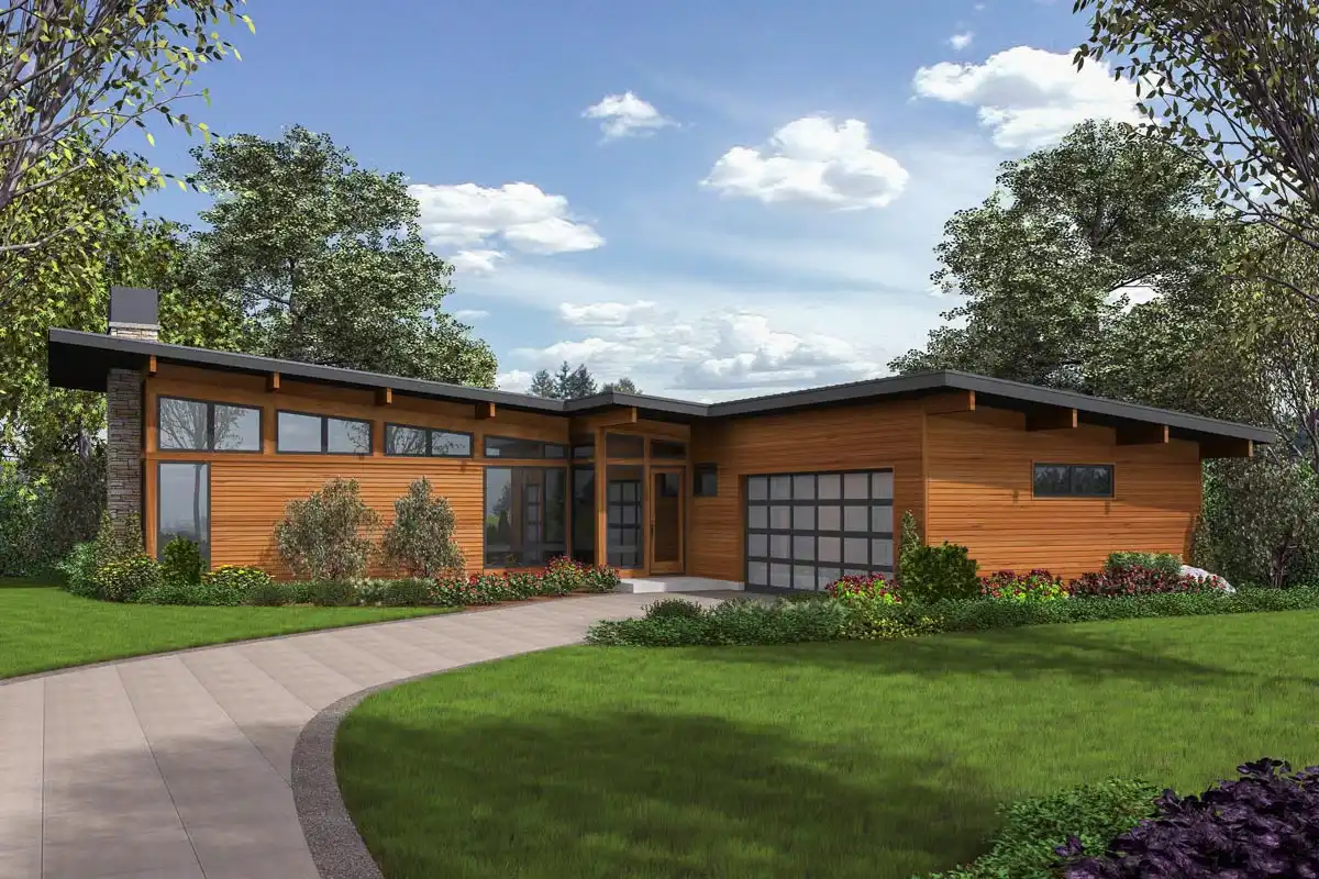 3-Bedroom Sleek Modern House (Floor Plans) - TheCostGuys