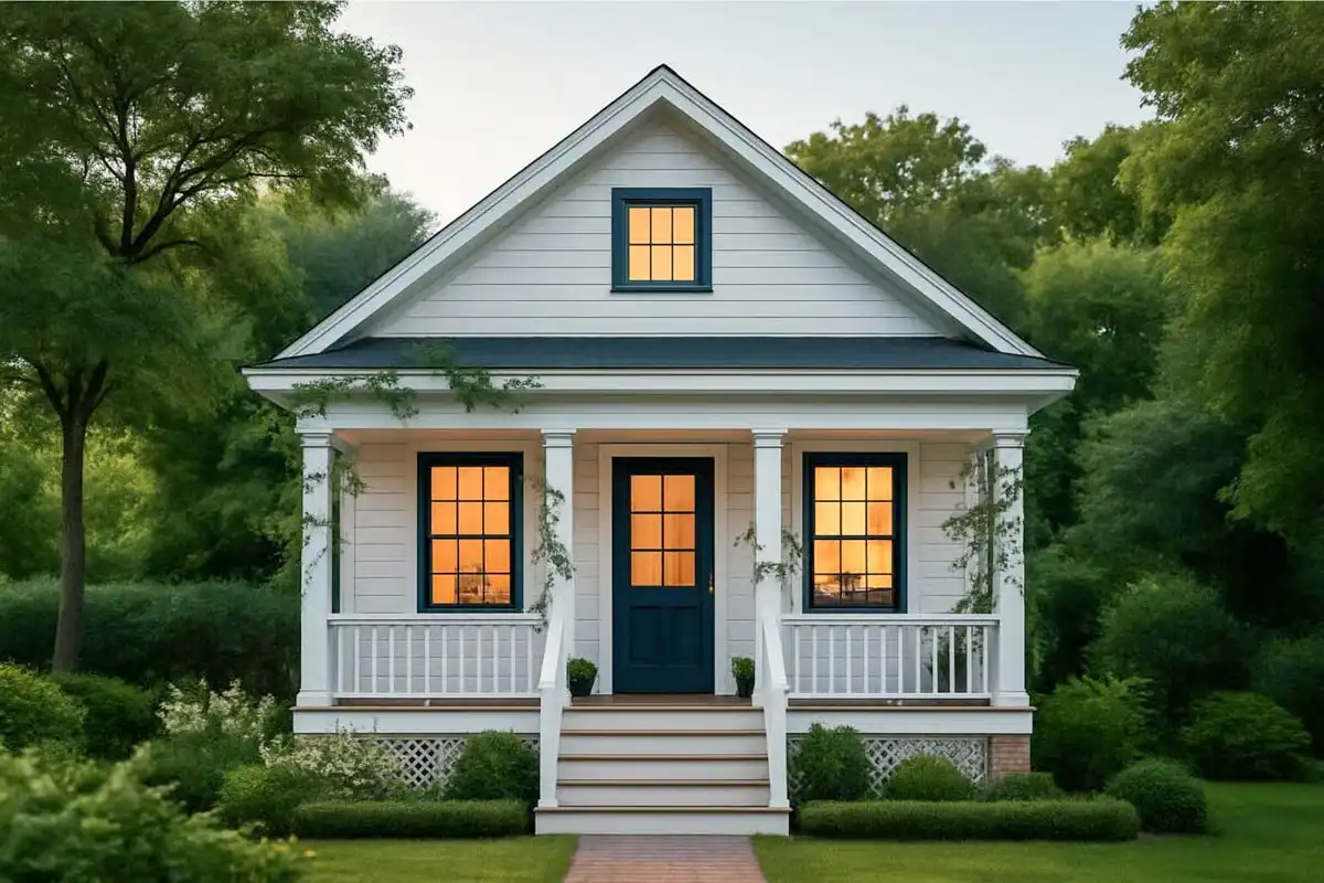 2-Bedroom Charming Cottage with Front Porch and 12 Ceilings (Floor ...