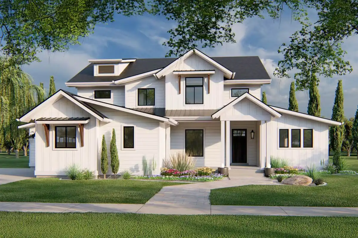 5-Bedroom New American House with 2-Story Great Room - 3100 Sq Ft ...